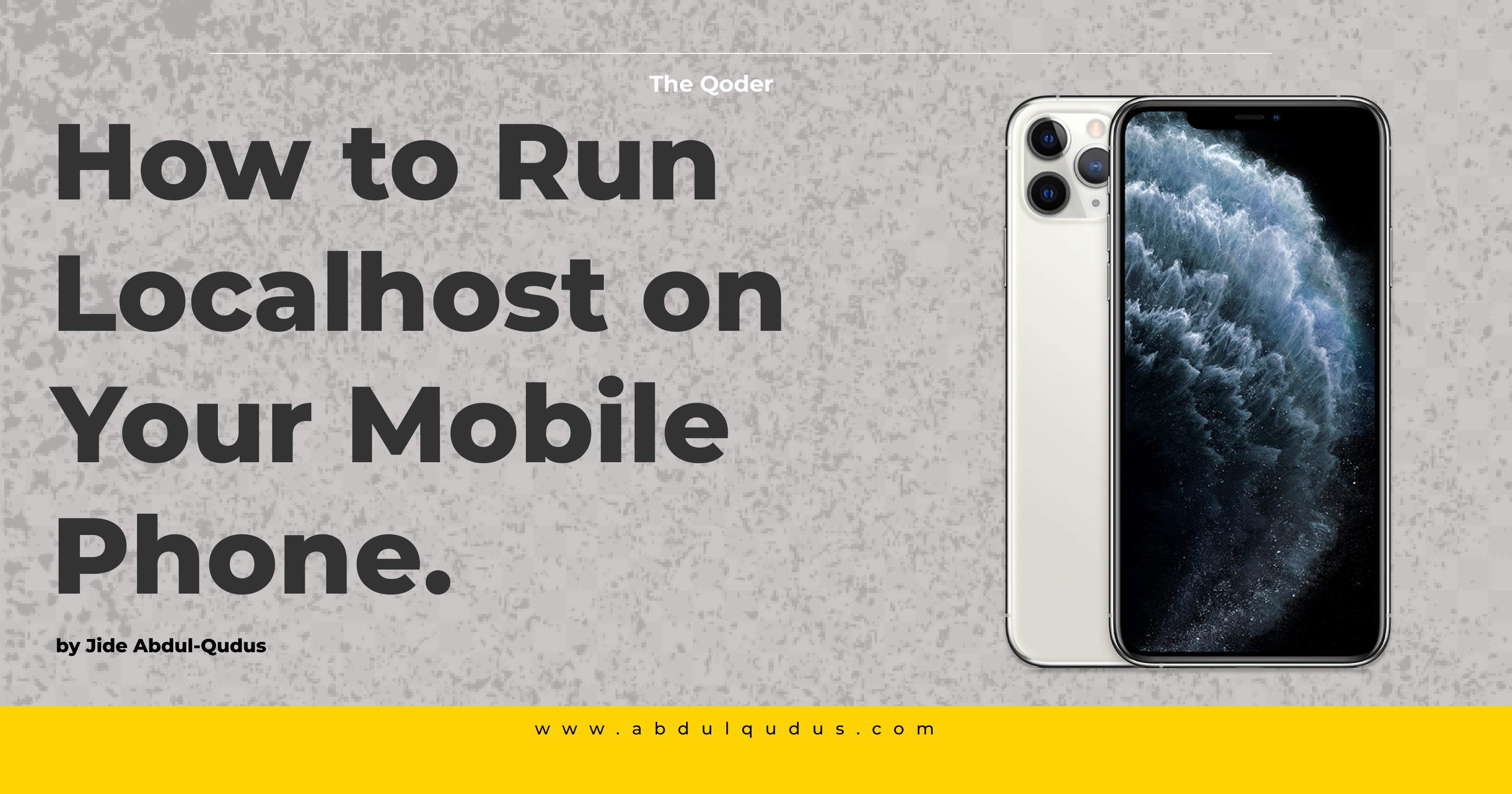 How To Run Localhost On Your Mobile Phone